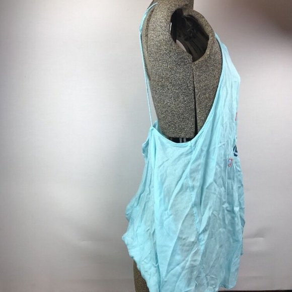 Truth NYC | Tops | Truth Nyc Tribal Print Blue Crinkle Tank Size L ...